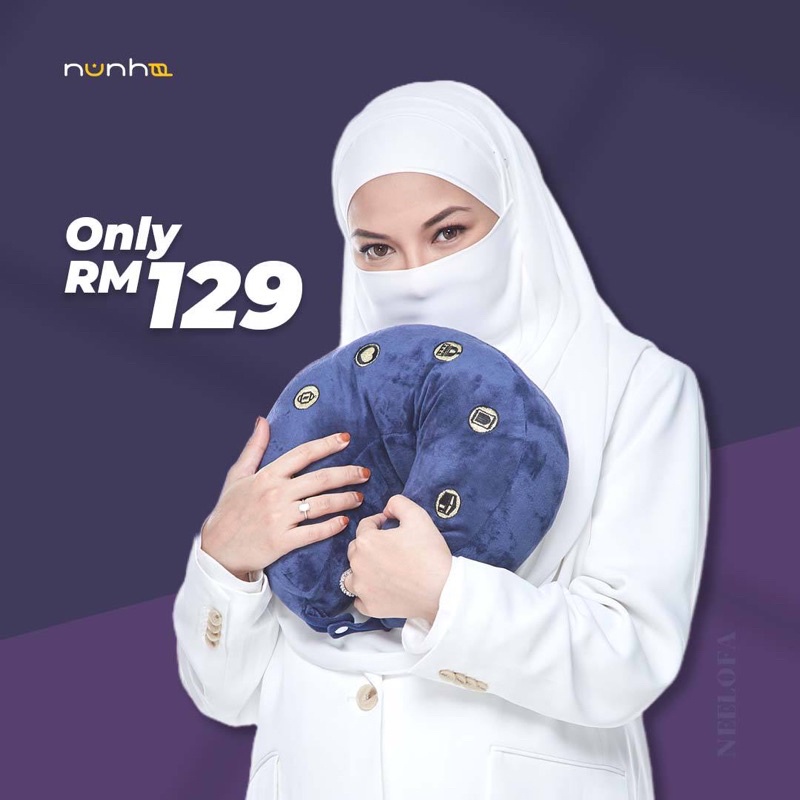 Bantal Zikir Nunha Moon Pillow / Neck Pillow / Zikir Pillow/Zikir/Doa ...