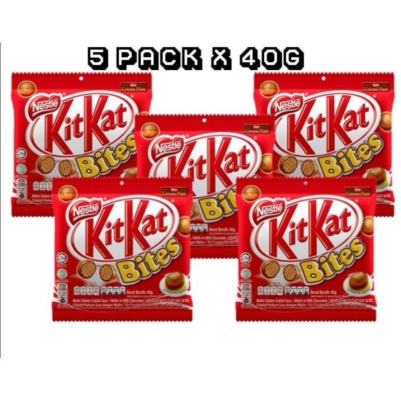 Nestle Kit Kat Bites 5 x 40g | Shopee Malaysia