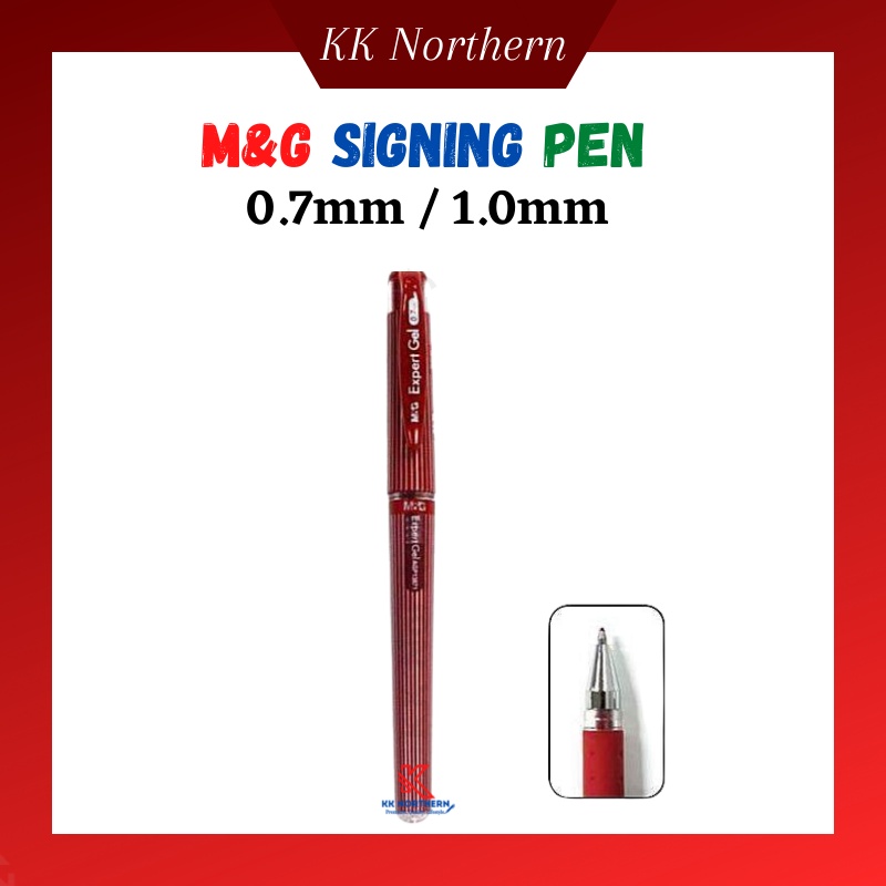 M&G Expert Gel Pen 0.7mm 1.0mm AGP13671 / AGP13672/ Black Signature Pen ...