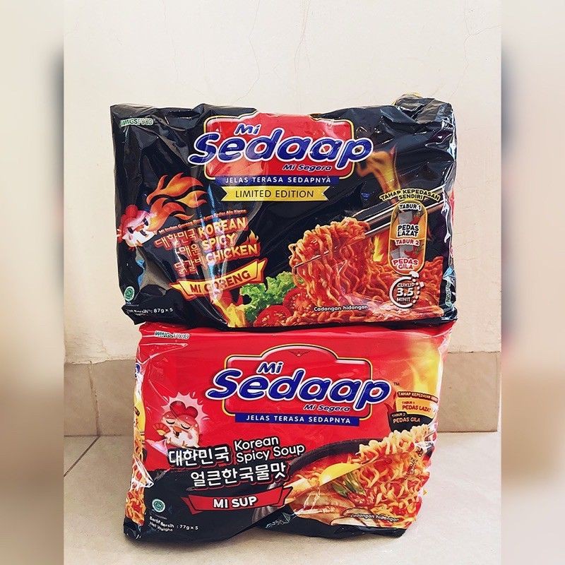 MEE SEDAAP KOREAN SPICY CHICKEN (GORENG/ SOUP) (5 PCS/PKT) | Shopee ...