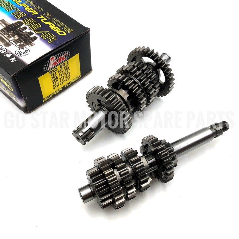 YAMAHA RXZ135 RXZ 135 RACING GEAR SET SR3 GEAR BOX GEARBOX COMPLETE ...