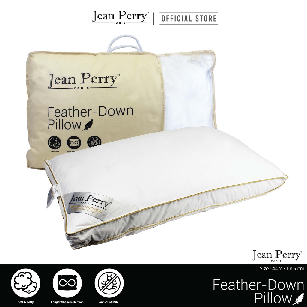 Jean Perry Luxury Cuboid Feather-Down Pillow | Shopee Malaysia