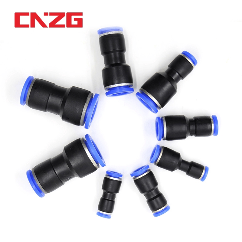 Pneumatic Fitting Air Hose Connector Union Straight Tube Push-in ...