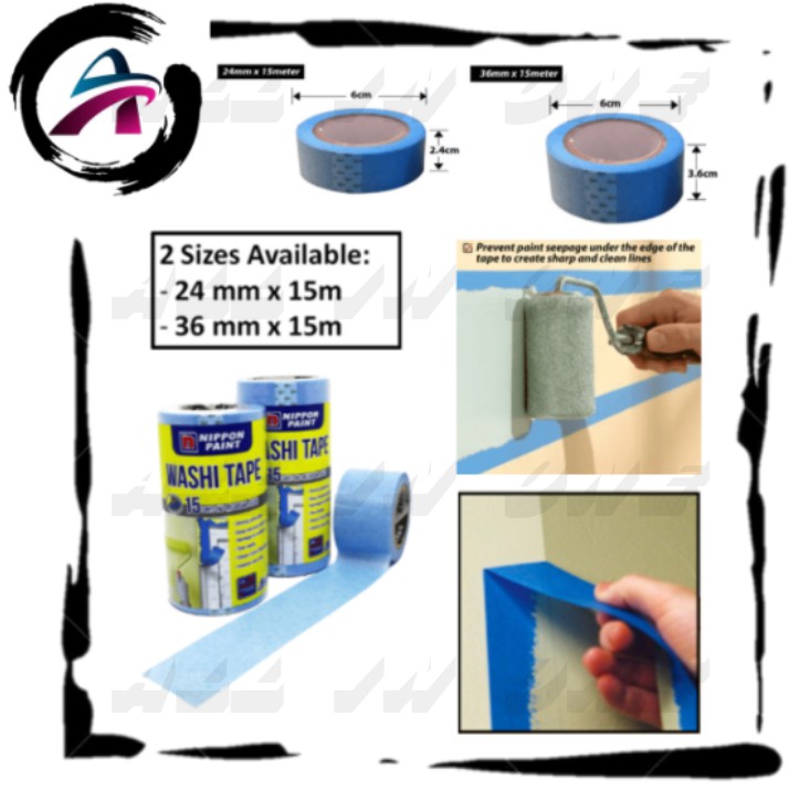 【Ready Stock】Nippon Paint Washi Tape for Painting - Paint Use - Strong ...