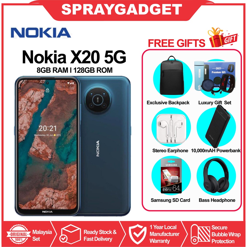Nokia X20 5G [8GB RAM | 128GB ROM] | Snapdragon 480 5G | Android 11 ...
