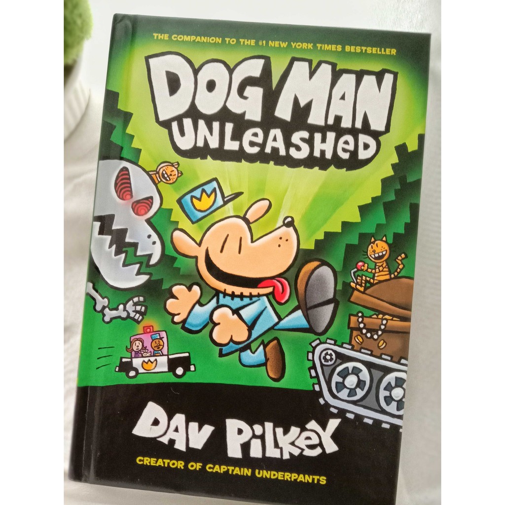 Dog Man Unleashed by Dav Pilkey (English Book) with Resin Bookmark Set ...