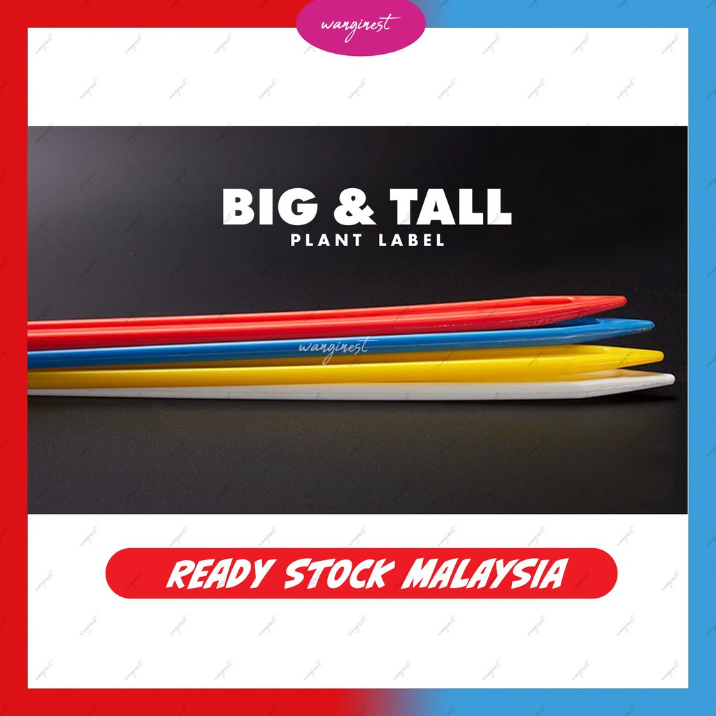 Garden Nursery Plant Tag Label Flower Penanda Pokok Plastic Waterproof ...