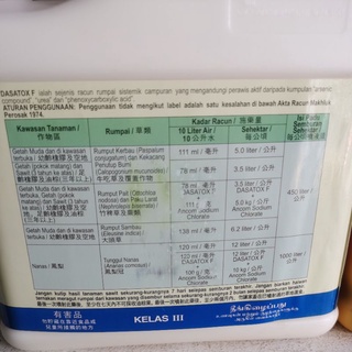 Racun Rumput Dasatox F 4 Liter Racun Rumput Lalang Racun Rumput Sambau ...