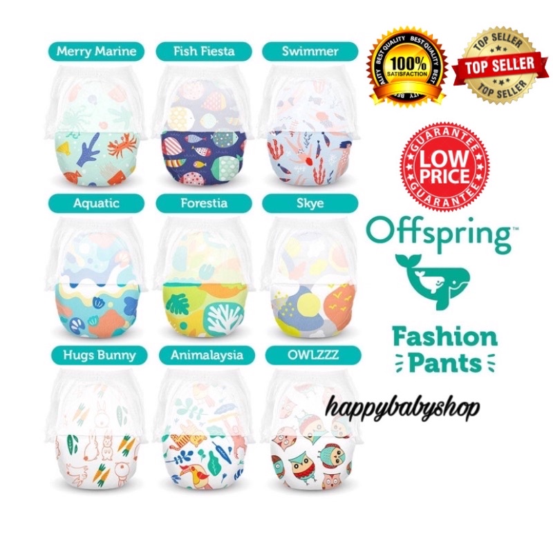 Offspring Fashion Baby Diapers Pants - M,L,XL,XXL (Random Design ...