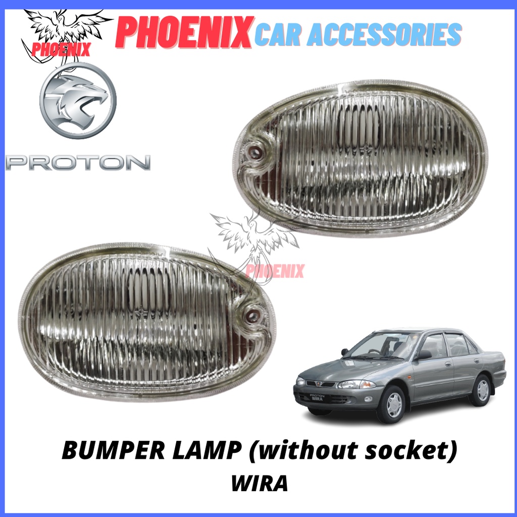 PROTON WIRA Front Bumper Lamp White Parking Signal Light Lampu Depan ...