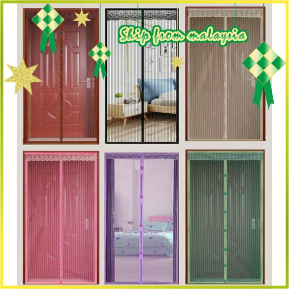 #279 Magnetic Mosquito Net 防蚊沙门帘 Langsir Magnet Anti Nyamuk | Shopee ...