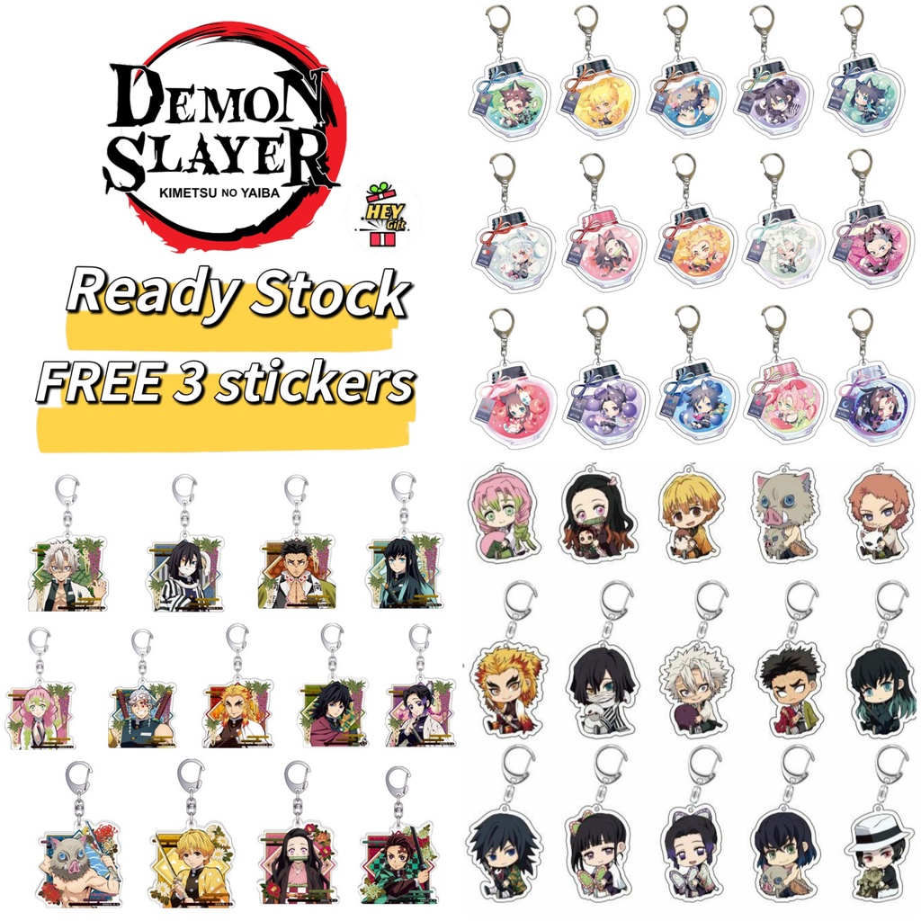 🔥READY STOCK🔥ANIME DEMON SLAYER Acrylic Keychain Kimetsu No Yaiba ...