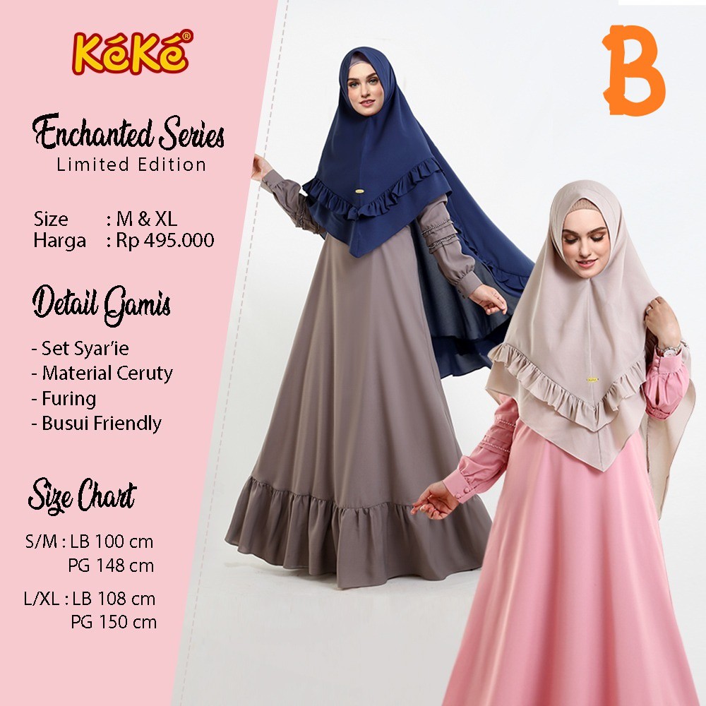Keke Adult Gamis Enchanted Series Limited Edition | Shopee Malaysia