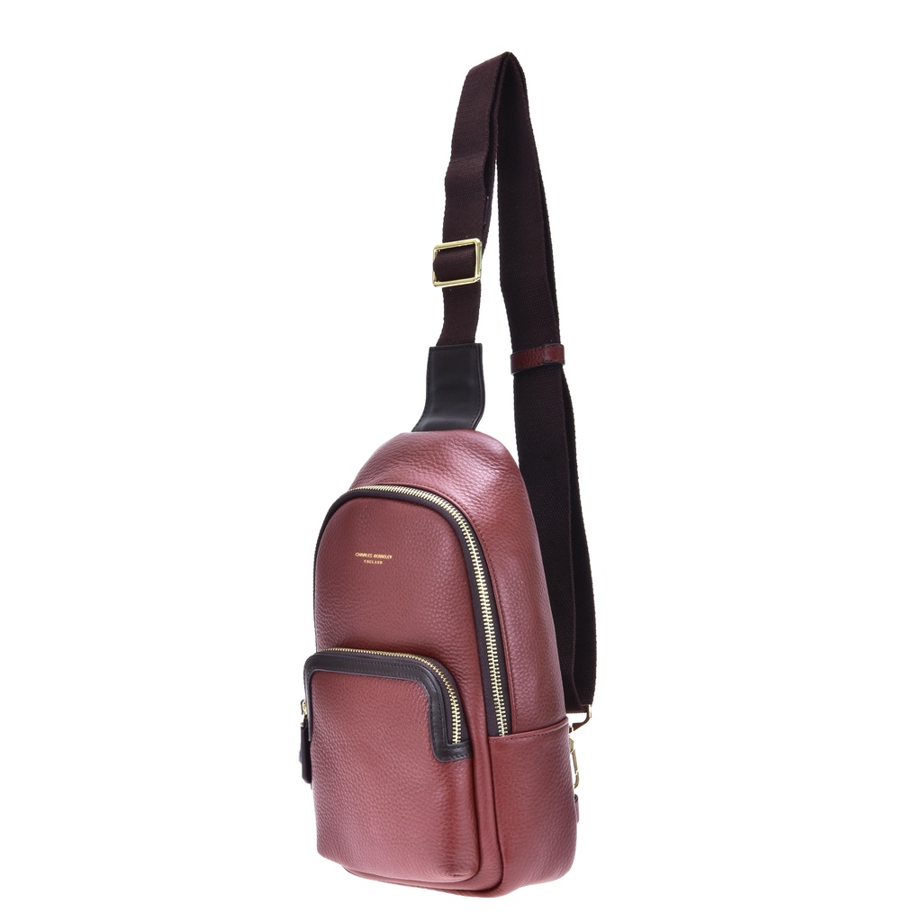 Charles Berkeley DURHAM Genuine Leather Crossbody Bag for Men Chest Bag ...