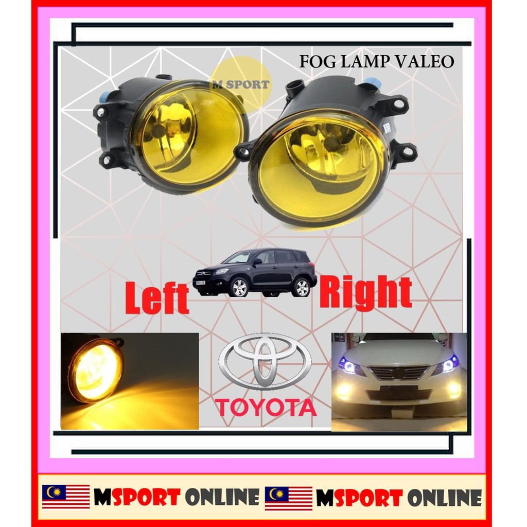 ( YELLOW ) 2 PC Toyota RAV4 2006 2007 2008 2009 OEM Fog Lamp Spotlight ...