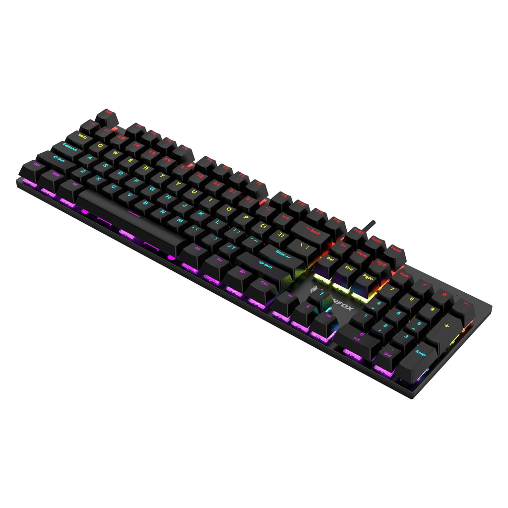 XUNFOX K50 Gaming Mechanical Keyboard USB Luminous Color Wired 104 keys ...