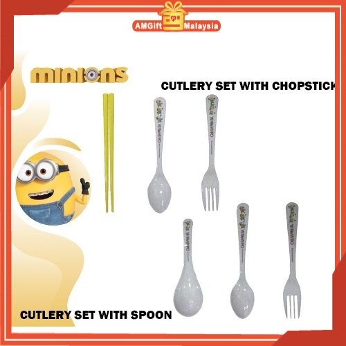Despicable Me Minion Cutlery Set | Shopee Malaysia