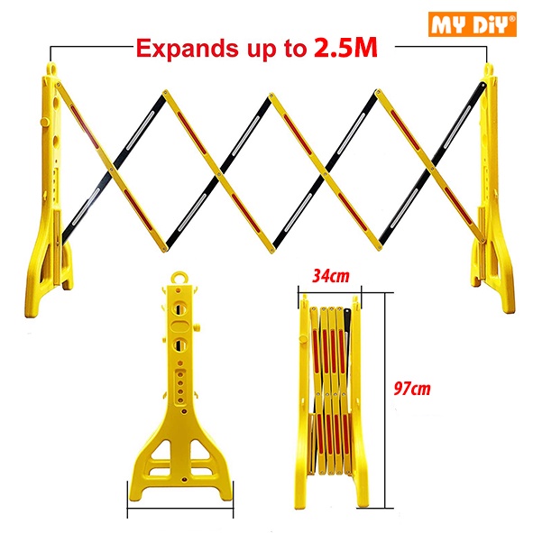 MYDIYHOMEDEPOT - 2.5M SAFETY BARRIER DIVIDER FOR ROAD BARRIER GATE ...