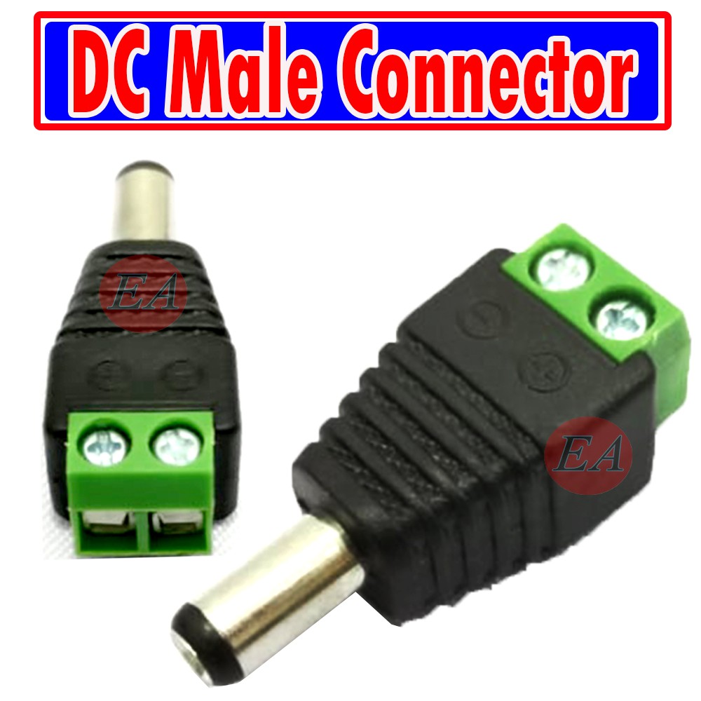 DC Power Male Connector Adapter Plug Cable (1 PCS) | Shopee Malaysia