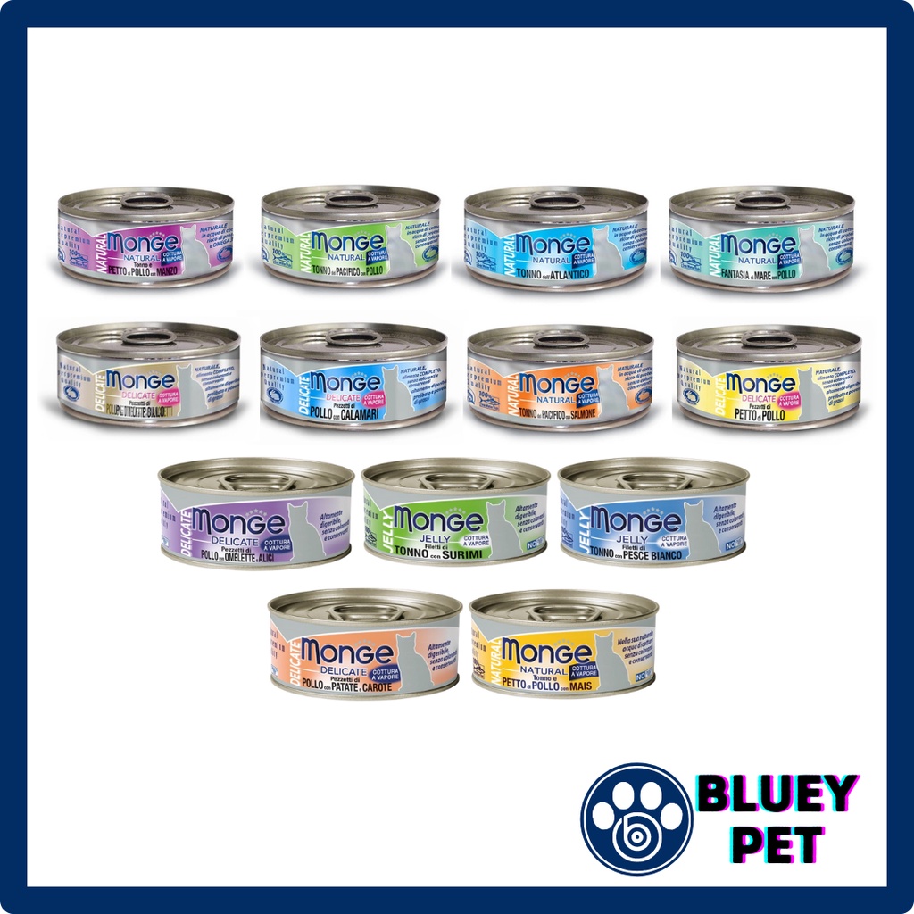 Monge Cat Canned Food - 80g / Cat Wet Food | Shopee Malaysia
