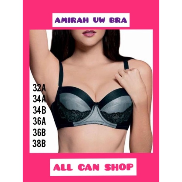 AMIRAH UNDER WIRED BRA (32A-38B) | Shopee Malaysia