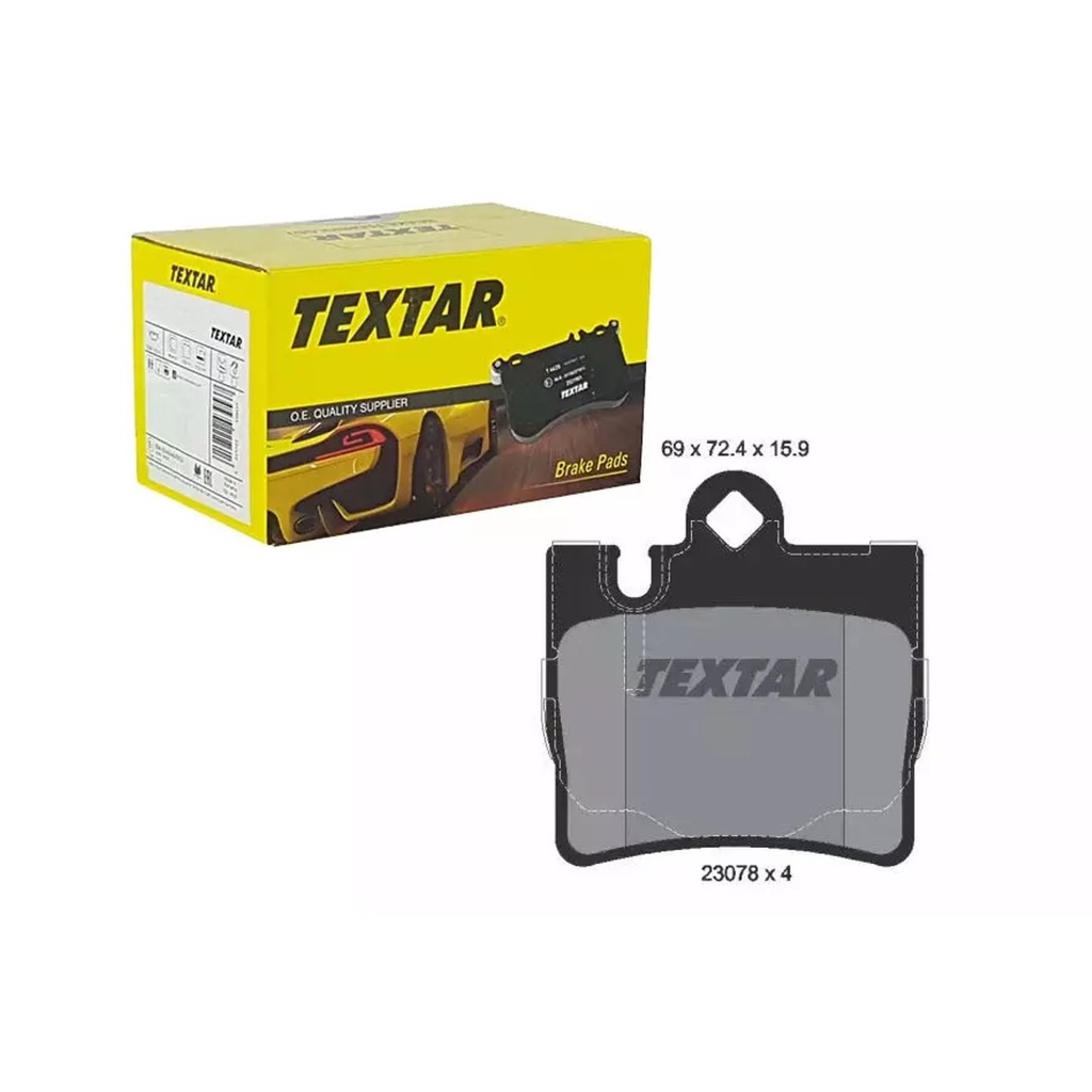 Rear Brake Pad for Mercedes S-Class W220 S-Class Coupe C215 OEM: TEXTAR ...