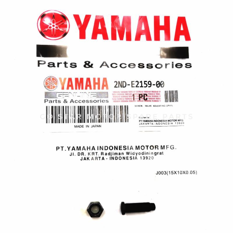 YAMAHA Y15ZR / FZ150 ROCKER ARM TAPPET SCREW SET VALVE ADJUSTING NUT ...