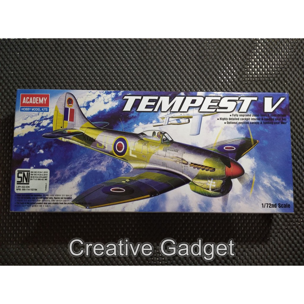 Hawker Tempest V - British Fighter Aircraft - Typhoon II - Model Kit ...
