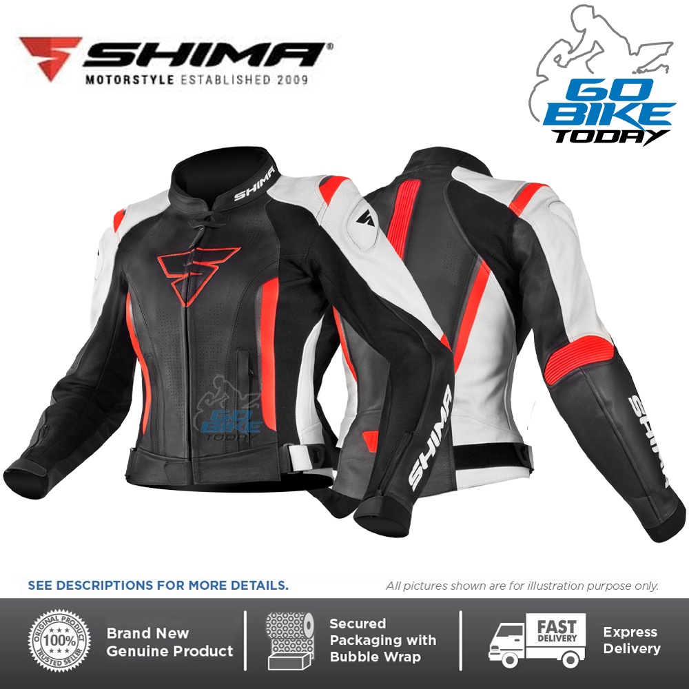 Shima Lady Jacket Suit Miura (RED FLUO) | Shopee Malaysia