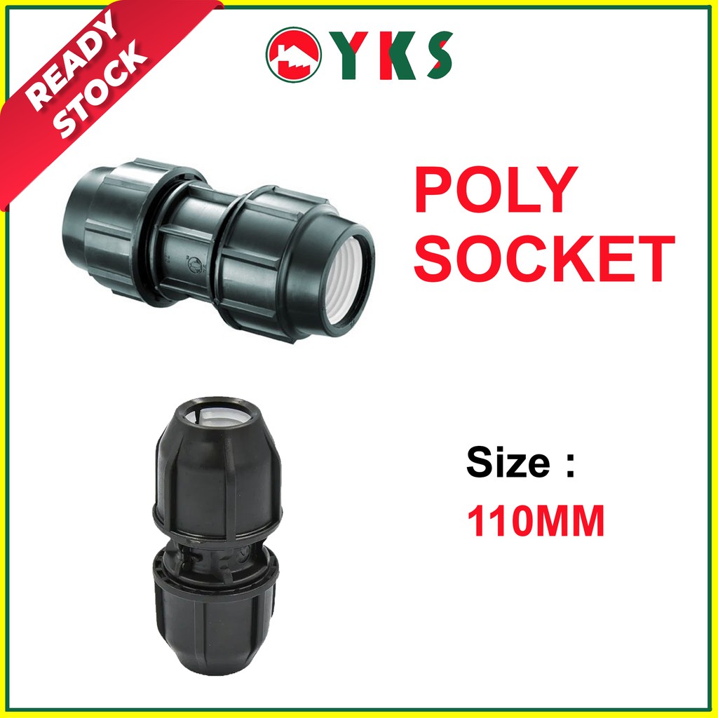 POLY SOCKET 110mm - SOKET PAIP HDPE - TAHAN LASAK - KUALITI TINGGI ...
