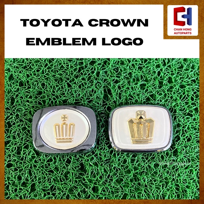 Toyota Crown Emblem Logo [Side Roof Pillar][Original from Japan🇯🇵][Used] | Shopee Malaysia