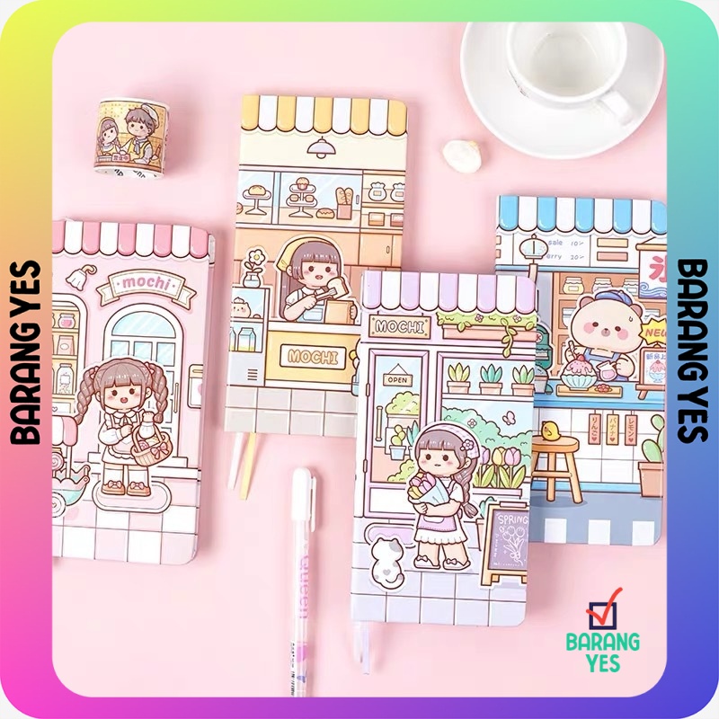 Barang YES Weeks Planner Little Mochi Cute Cartoon Journal Handbook ...