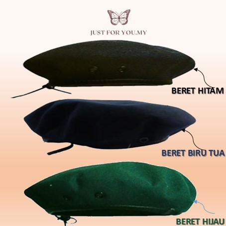 BERET BIRU TUA / BERET HIJAU TUA / BERET HITAM BAGI KADET PERSATUAN KRS ...