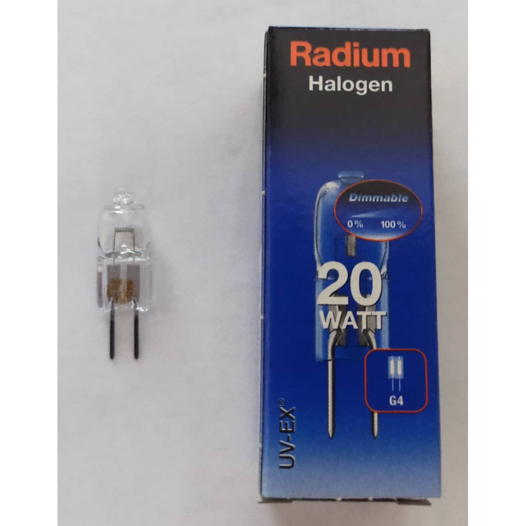 Radium 24V 20W G4 Halogen Capsule Rocket Bulb | Shopee Malaysia