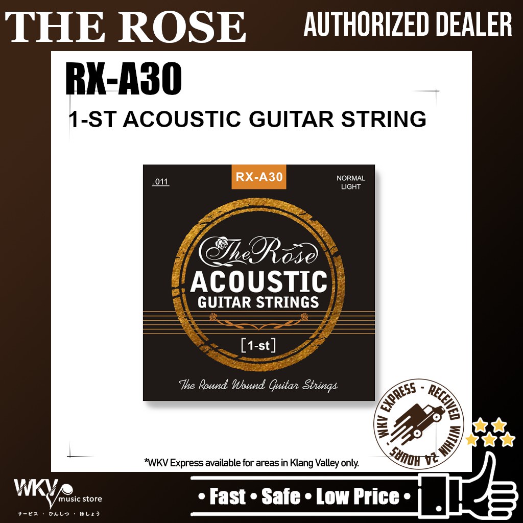 The Rose RX-A30 1st E string Acoustic Guitar String High Quality String ...