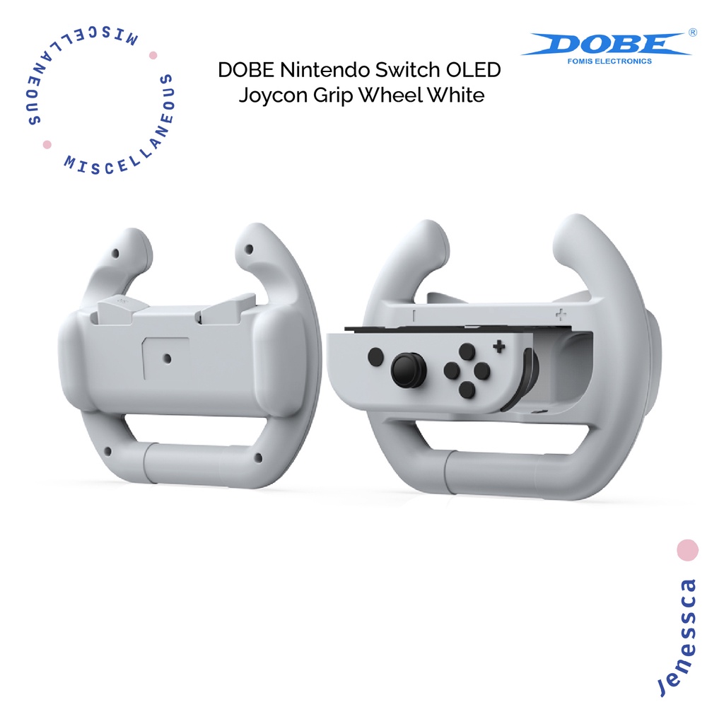 Dobe Nintendo Switch OLED Joycon Wheel Grip Handle Single Joy Con Grip ...