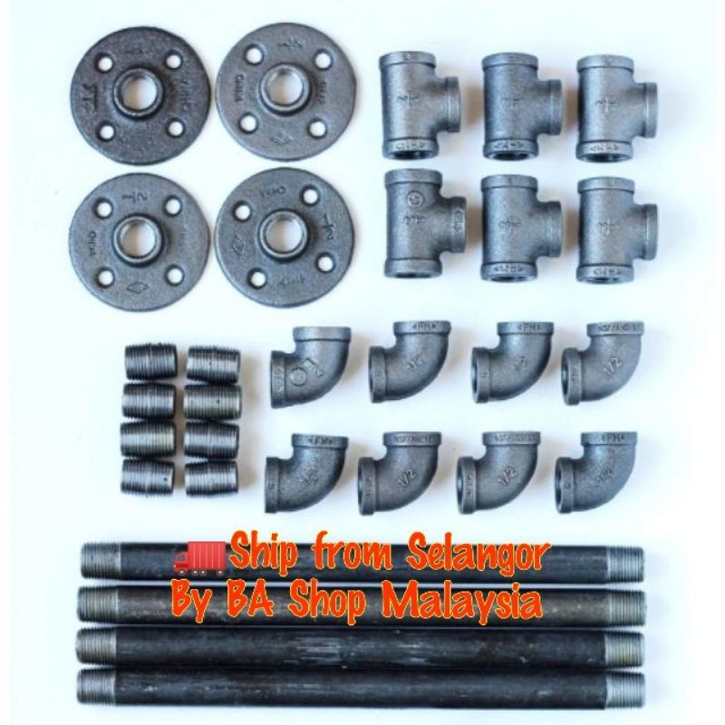 1" Inch GI pipe fittings Galvanized İron pipe besi pipe nipple socket ...