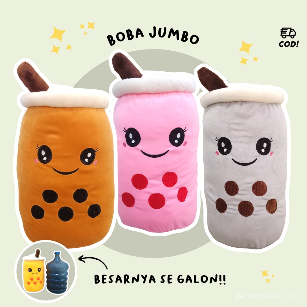 Doll BOBA JUMBO XL MILK TEA BROWN SUGAR 50CM Segal Cute/Bolster BOBA ...