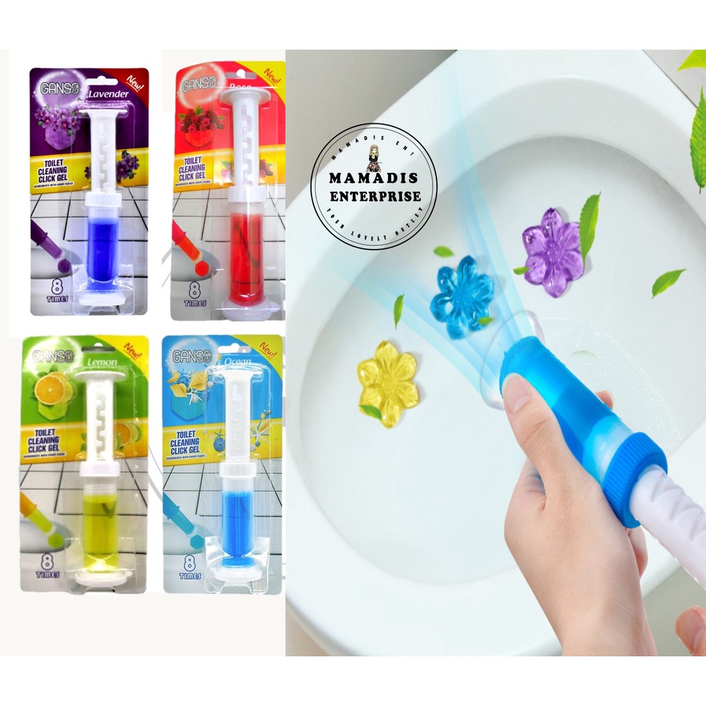 Toilet Cleaning Gel Semperit Tandas Bubble Scrubble Cleaning Magic Push ...