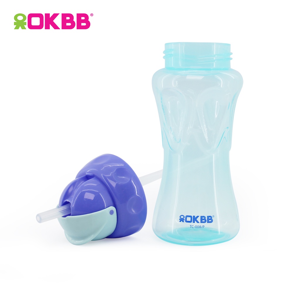 OKBB Plain Drinking Bottle Cup With Straw Feeding Essentials 8 Oz ...