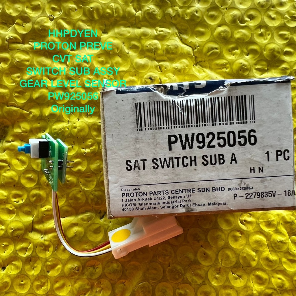 PROTON PREVE CVT SAT SWITCH SUB GEAR LEVEL SENSOR [PW925056] (1PCS ...