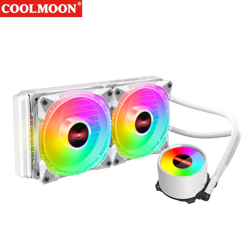 Coolmoon IceMoon 240 240mm 5V ARGB AIO CPU Liquid Cooler, Sync, Support ...