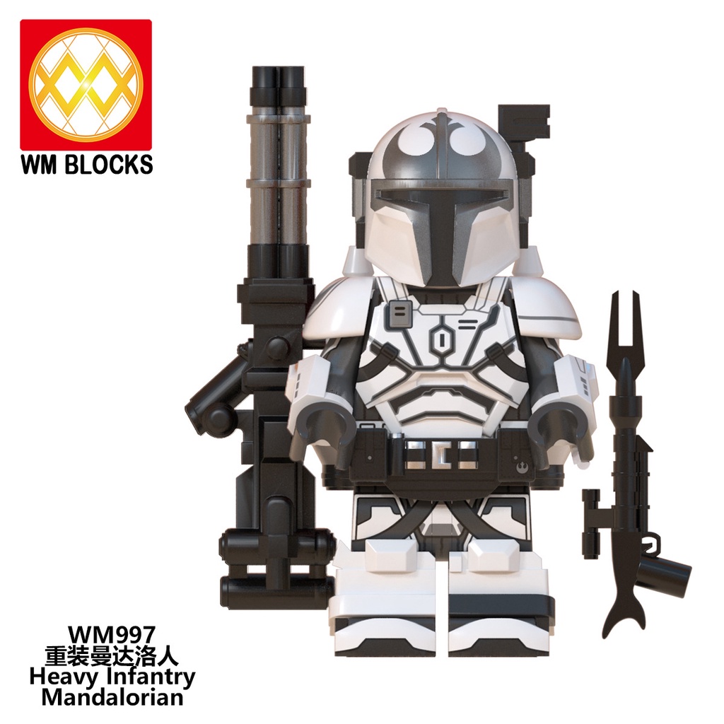 Star Wars Minifigures Building Blocks Toys Mandalorian Series Ahsoka ...