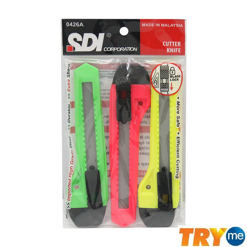 SDI Cutter Knife 0426A (3's) | Shopee Malaysia