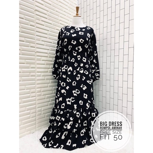 NEW DRESS ROPOL PLUS SIZE 50🔥🔥 | Shopee Malaysia