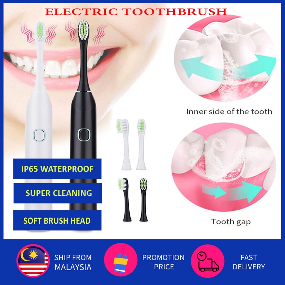TT Sonic Electric Toothbrush Waterproof Dupot Bristles Ultrasonic Motor ...