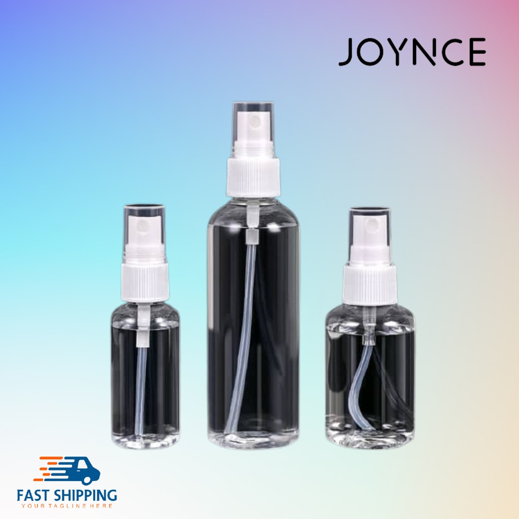 🔥READY STOCK🔥Transparent Plastic Spray Bottle 100ml, Travel bottle ...