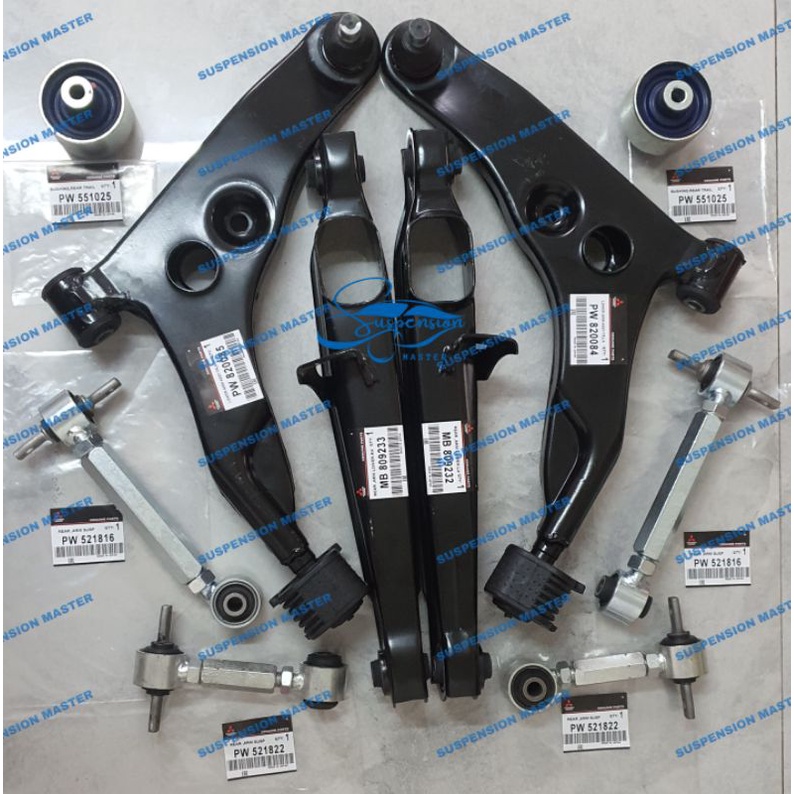 FRONT & REAR FULL SET ARM/BUSH (ADJUSTABLE) - 10 IN 1 SET - PROTON WIRA ...