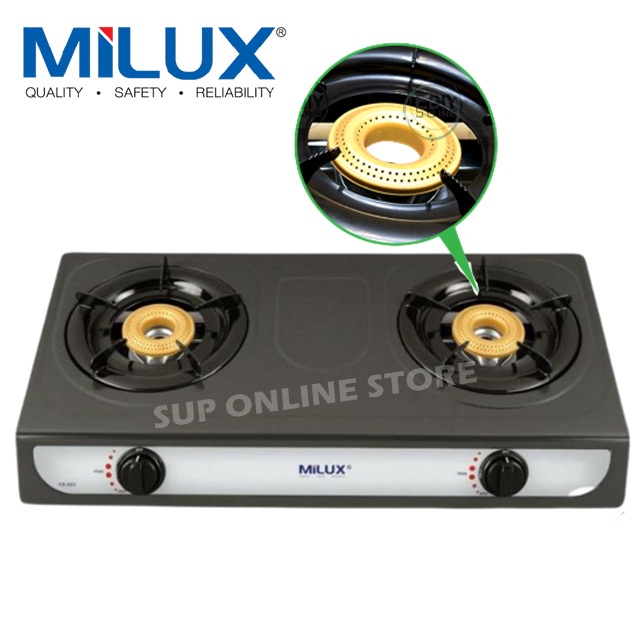 Milux Stainless Steel Double Gas Stove Cooker / Cooking Stove / Kitchen ...