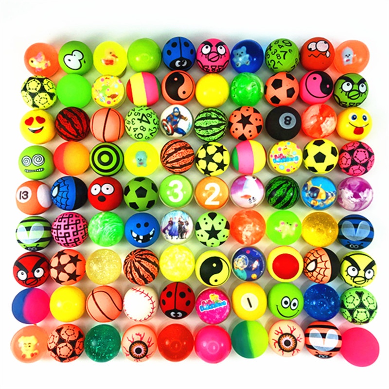 Spot good 32mm Bouncy Bouncing Funny Colorful Rubber Ball Toys For ...